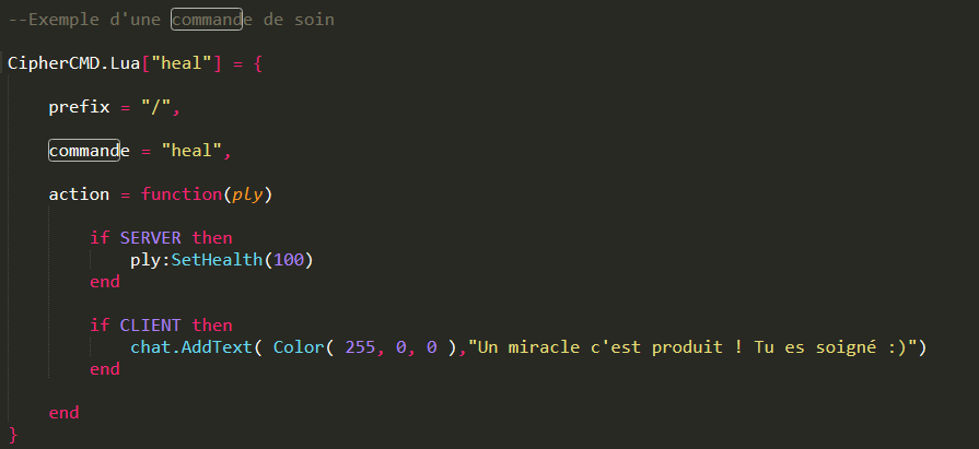 Cipher'Commands >> Créez des commandes facilement
