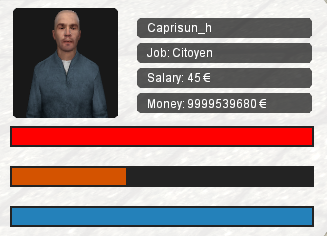 SIMPLE HUD FOR DARKRP