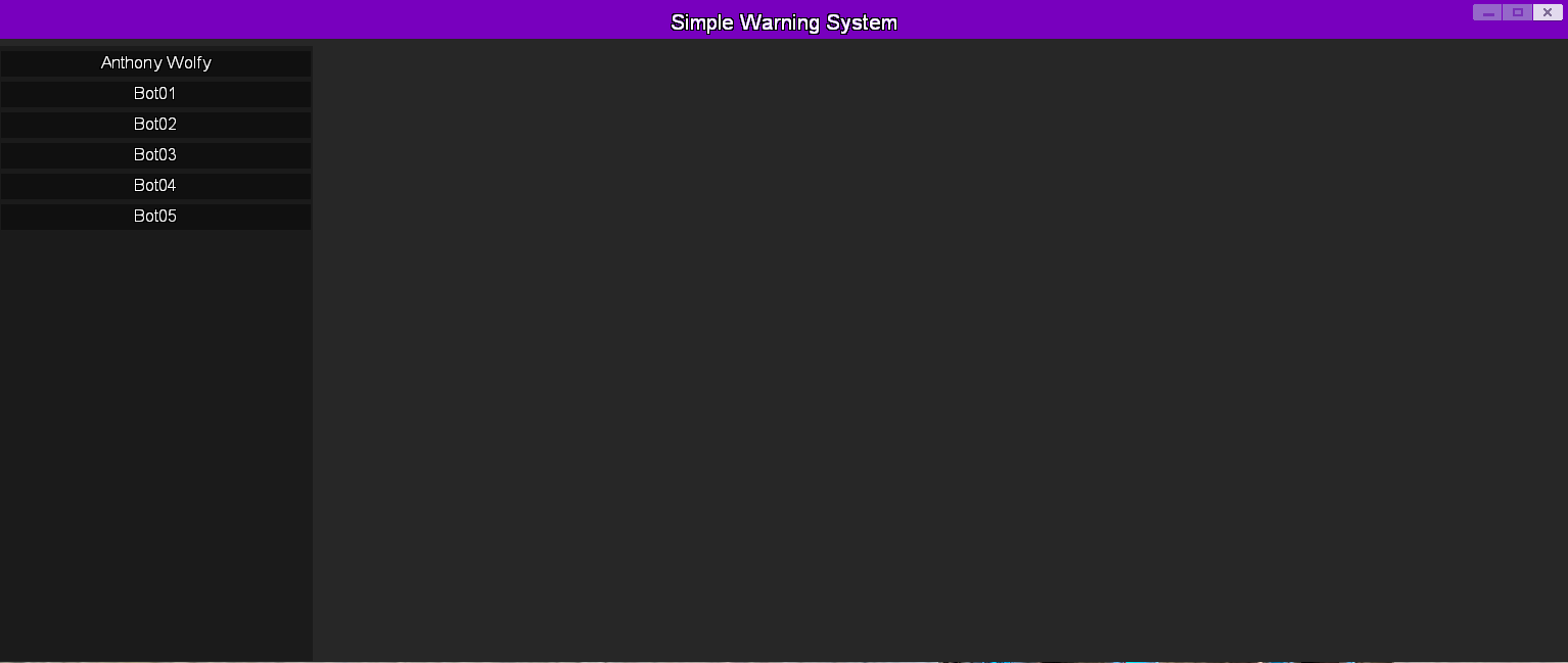 Simple Warning System